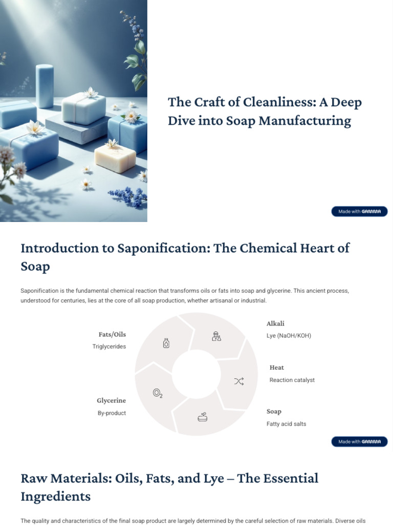 Soap Manufacturing Process Explained | PDF | Sodium Hydroxide | Soap