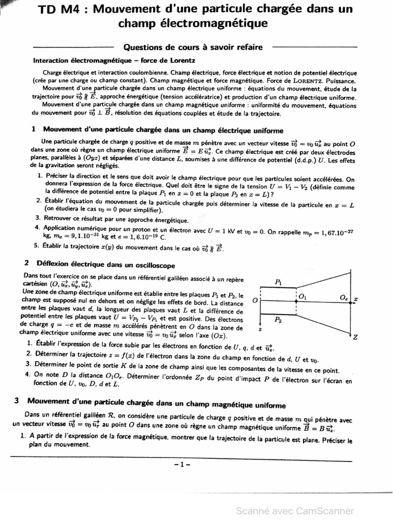 CORRECTION DES TD | PDF