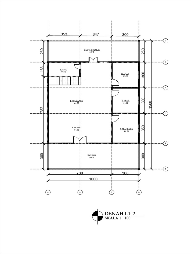 Denah Skala 100 LT 2 | PDF