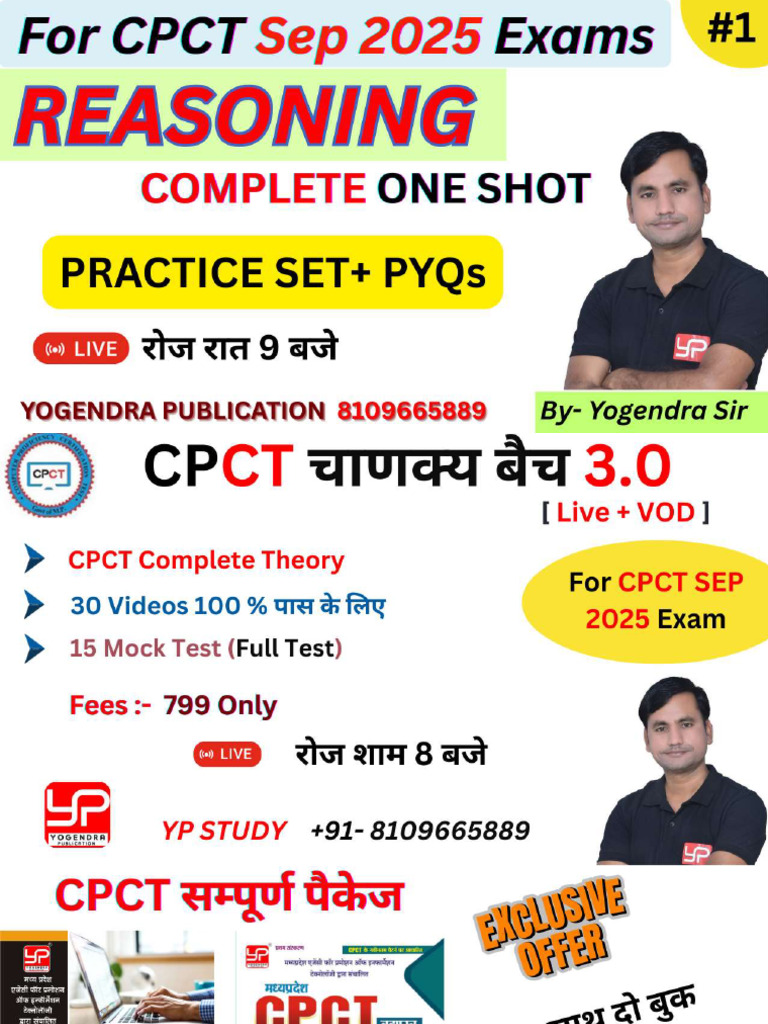 Reasoning Sep Youtube Class-1 Final 233 | PDF