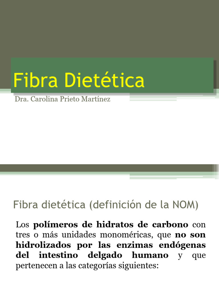 Guía Completa sobre Fibra Dietética | PDF | Fibra dietética | Dieta y ...