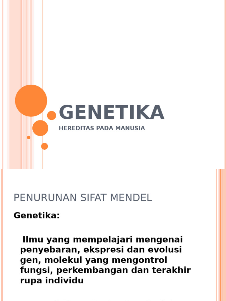 Genetika Manusia Edit | PDF