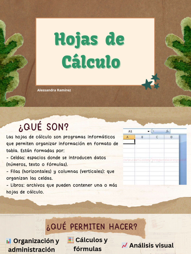 Hojas de Cálculo: Usos y Beneficios | PDF