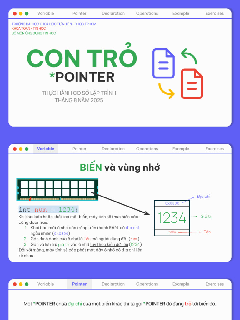 Lec 7 - Con trỏ | PDF