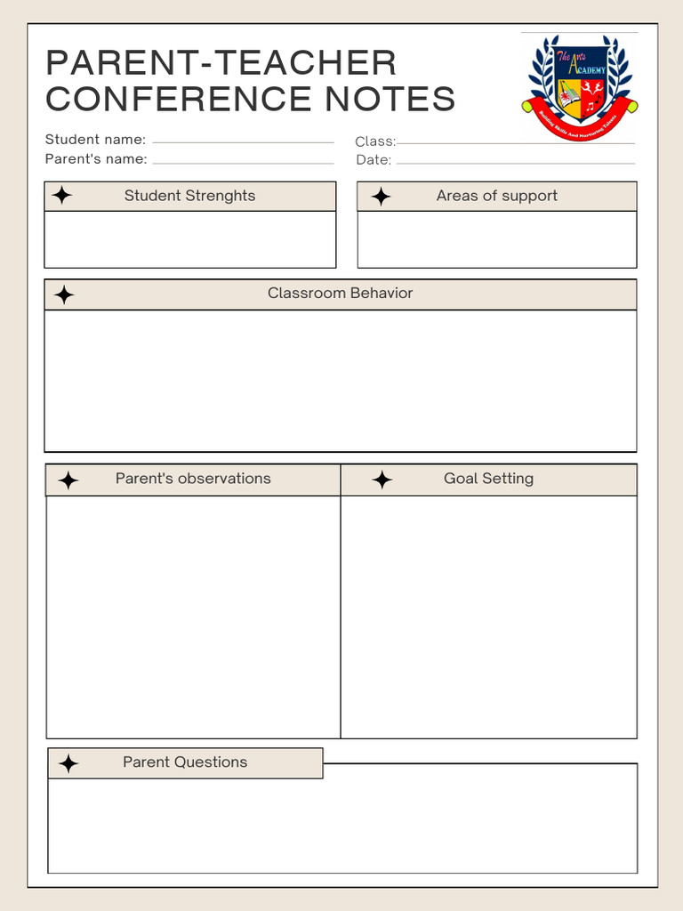 Parent Conference Notes - 20251114 - 050601 - 0000 | PDF