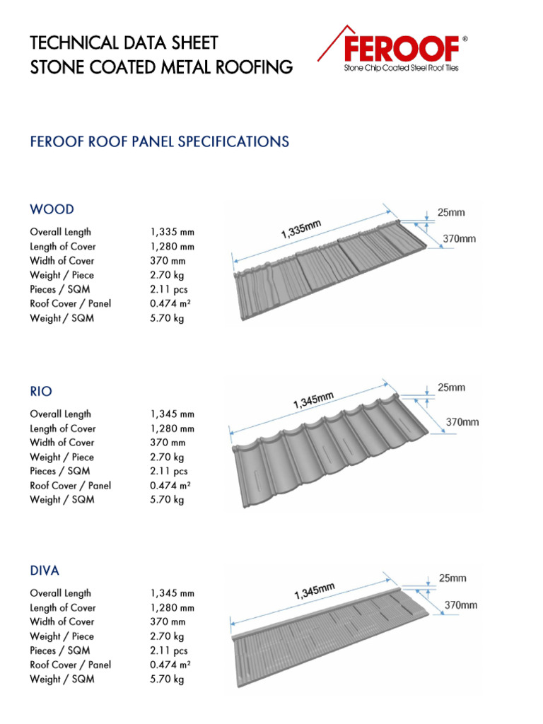 FEROOF Technical Data Sheet | PDF