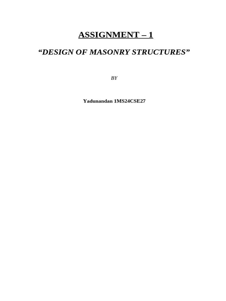Load Dispersion Patterns in Multistorey Masonry Walled Structures | PDF ...