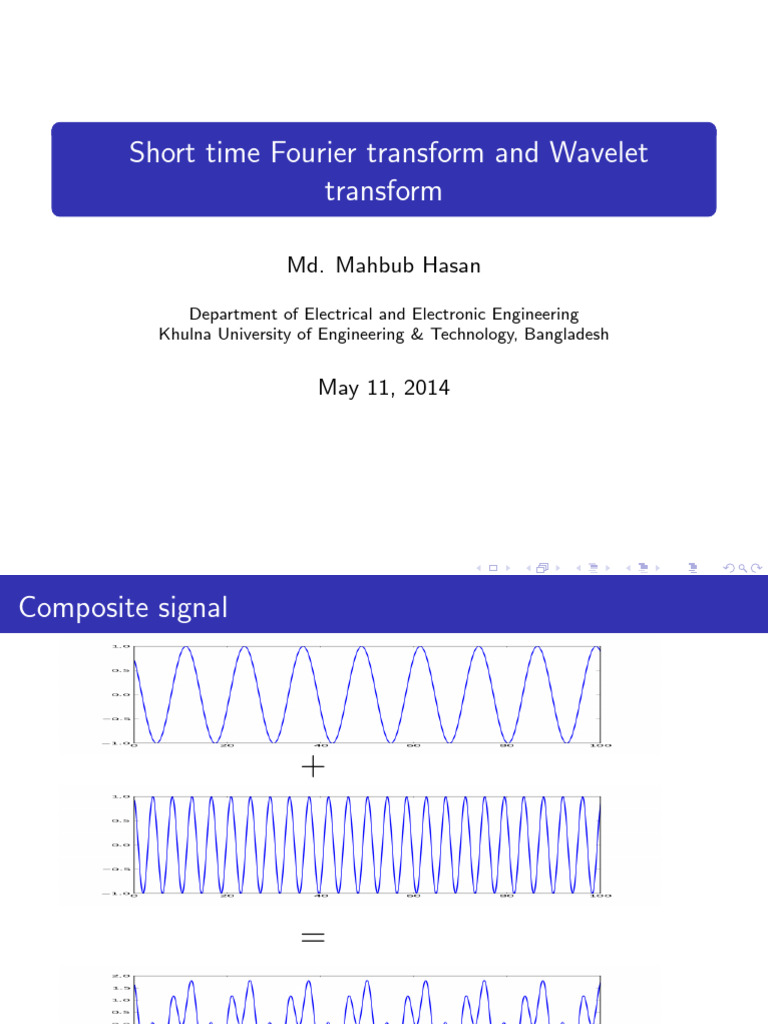 Wavelet | PDF | Wavelet | Harmonic Analysis