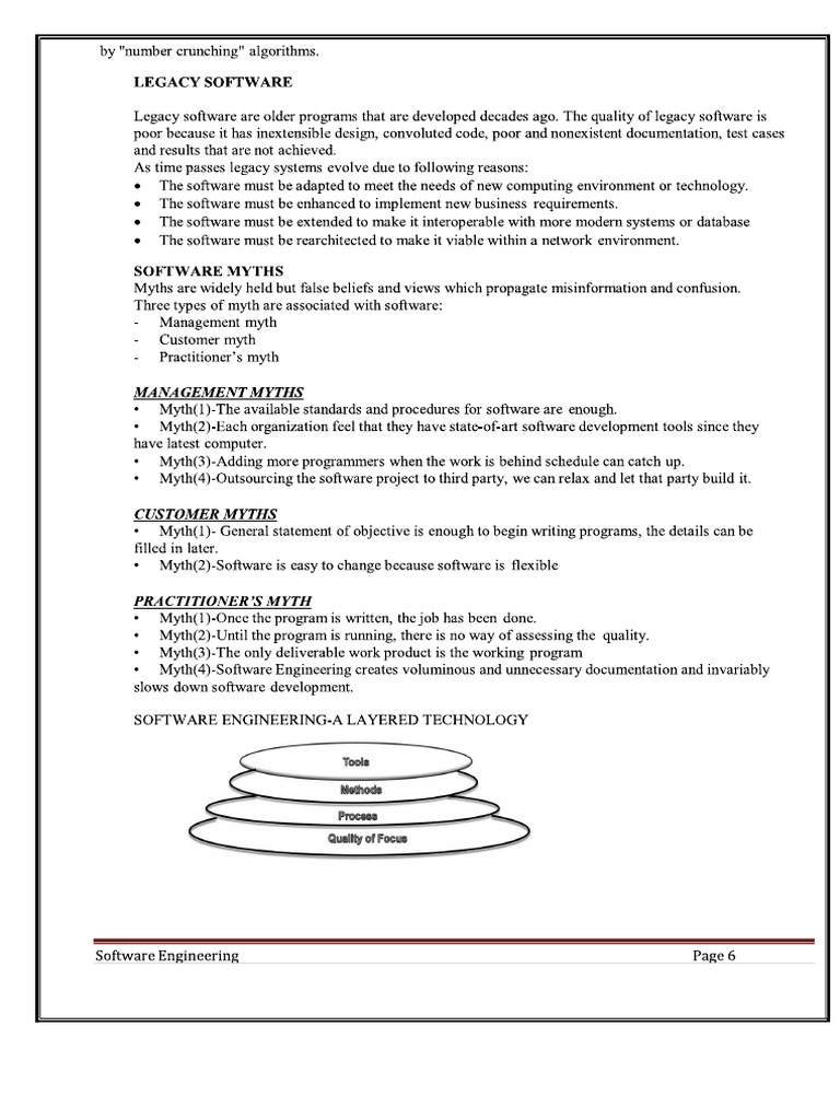 Software Engg Notes 1 | PDF