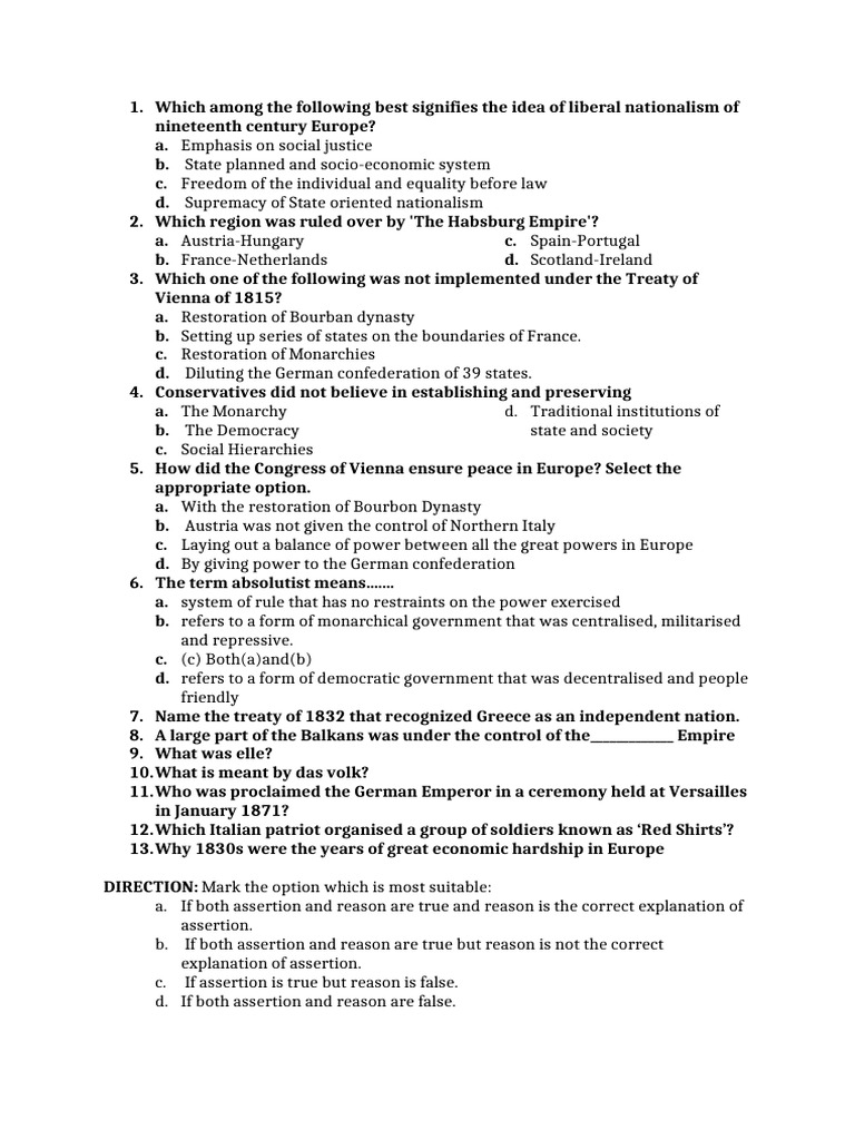 10history Revision Worksheet | PDF | Mahatma Gandhi | Political Science