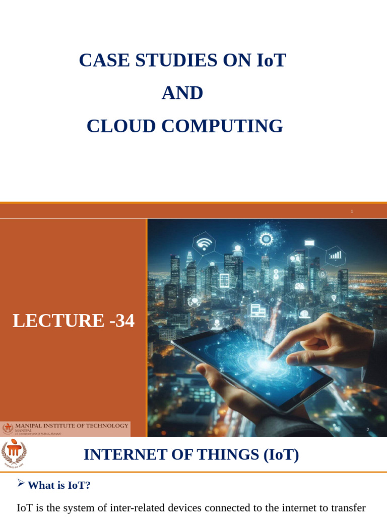 IoT and Cloud Computing Case Studies | PDF | Internet Of Things | Cloud ...