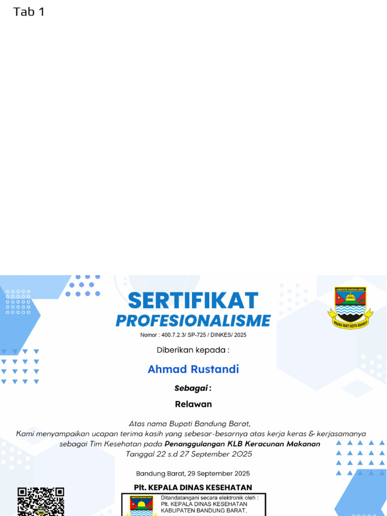 Ahmad Rustandi_sp-725_sertifikat Klb Kermak Mbg | PDF