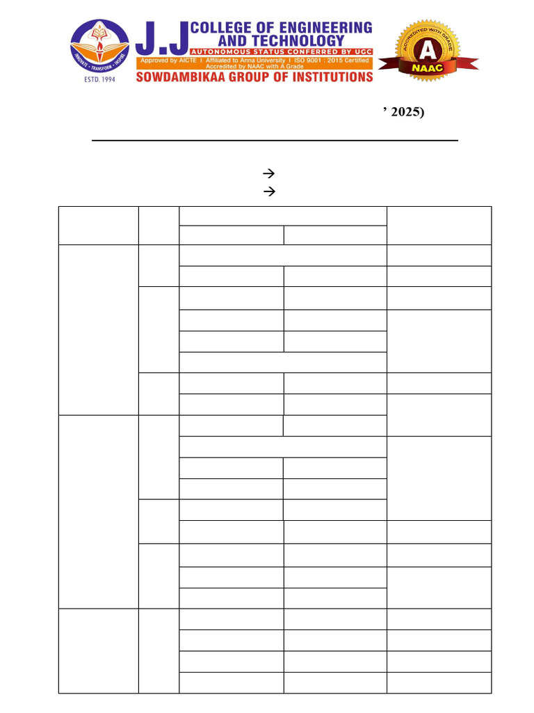 Model Exam Seating Arrangements | PDF