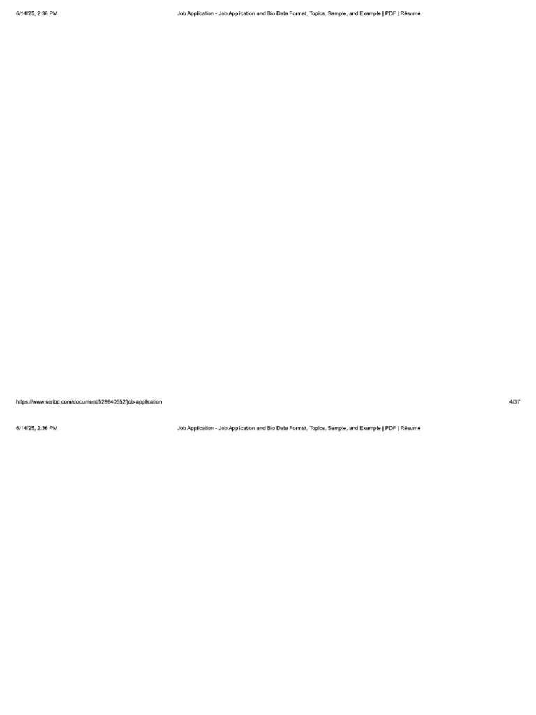 Jop Application | PDF