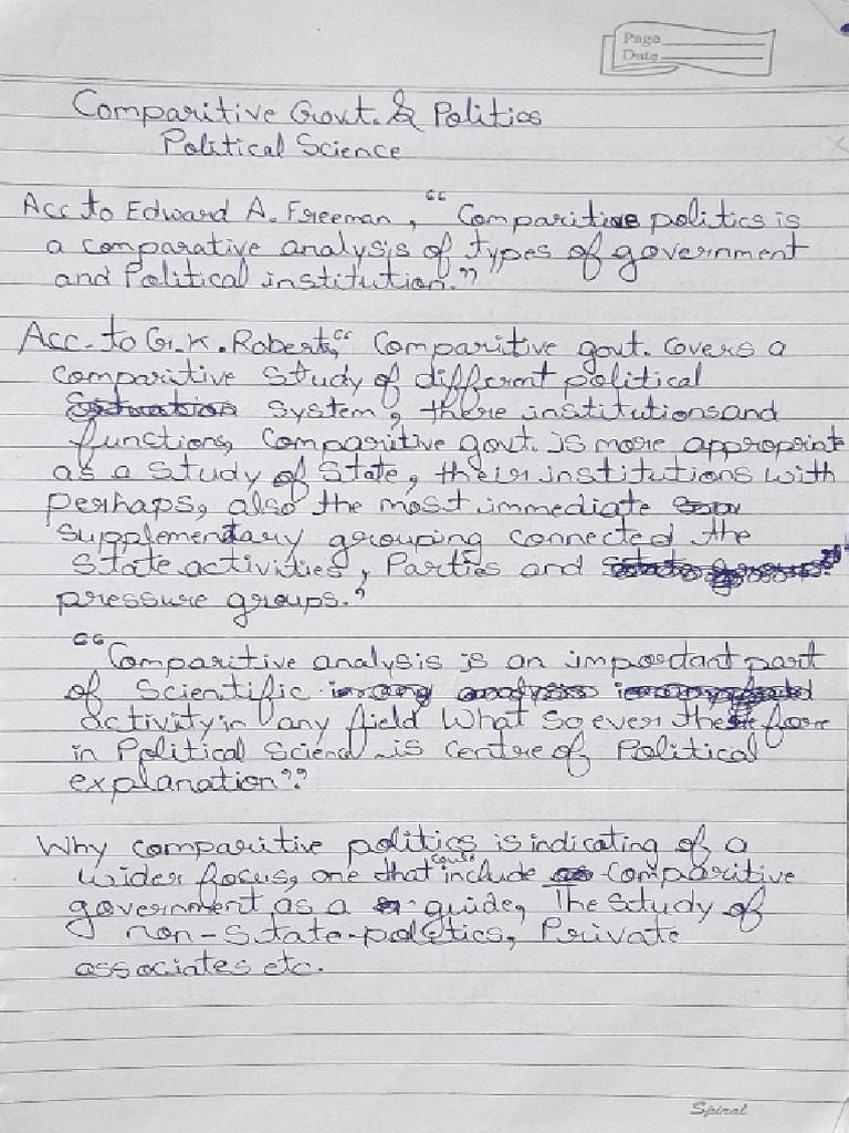 Political Science Notes | PDF