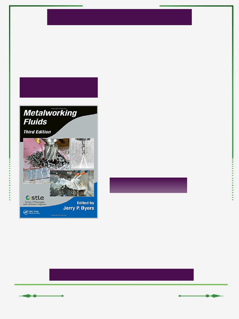Metalworking Fluids 3rd Edition Jerry P. Byers Kindle & PDF Formats ...