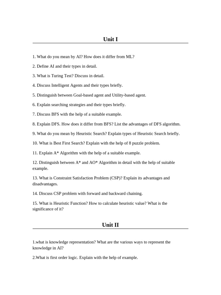 AI Questions | PDF | Deep Learning | Probability Distribution