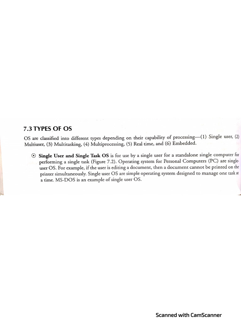 Types of OS | PDF