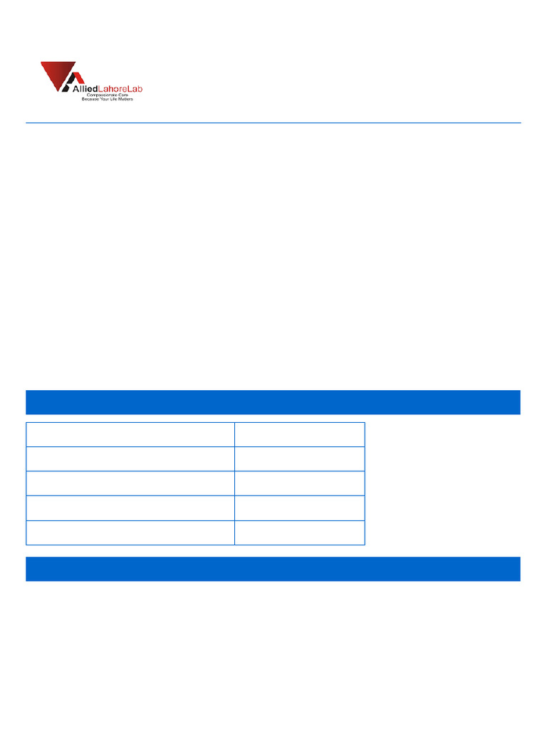 Final Allied Lab Report With New Logo | PDF