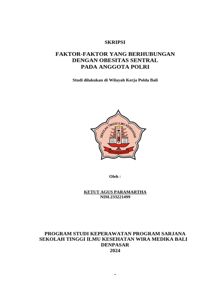 Obesitas Sentral pada Anggota Polri Bali | PDF