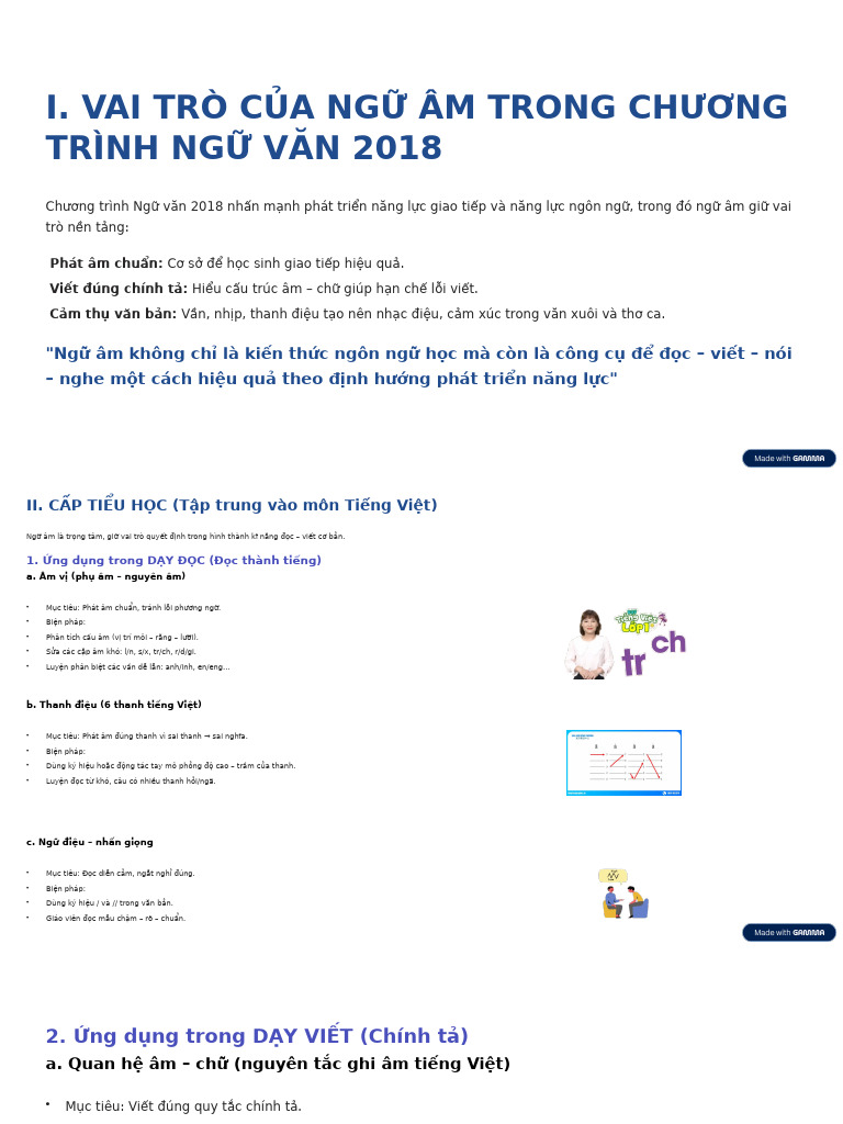 I Vai Tro Cua Ngu Am Trong Chuong Trinh Ngu Van 2018 | PDF