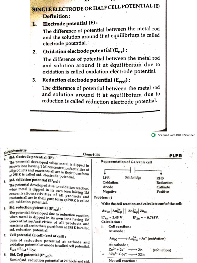 Electrochemistry(2) | PDF