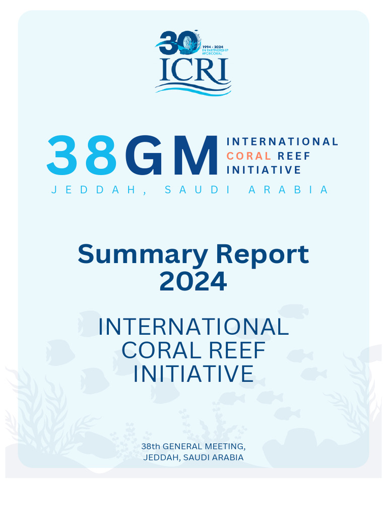 38th ICRI General Meeting Summary | PDF | International Union For ...