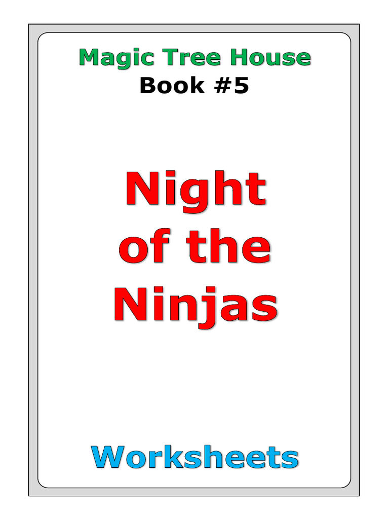 Night of the Ninjas: Comprehension Guide | PDF