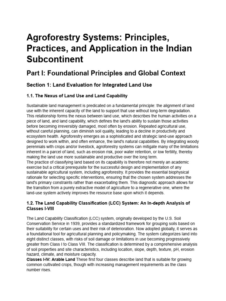 Agroforestry Systems Global and Indian Overview | PDF | Crop Rotation ...