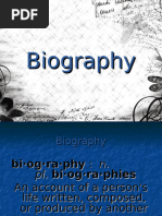 Engaging Biography Sentence Starters | PDF