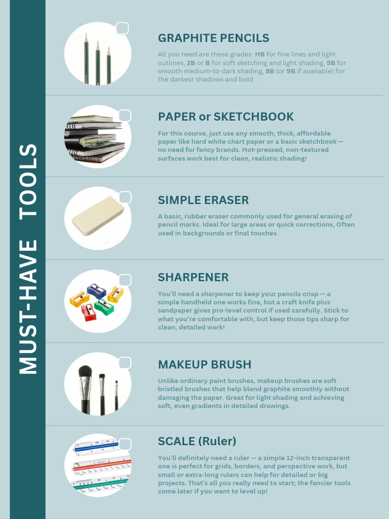 Art Supplies List Full | PDF | Pencil | Drawing
