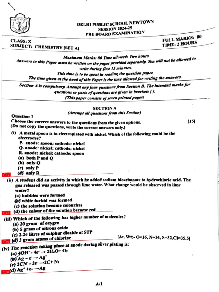 Chemistry Dps | PDF | Acid | Oxide