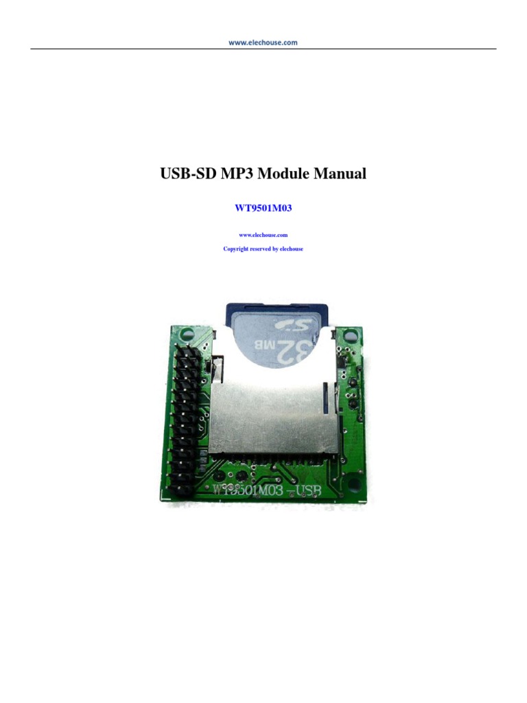 Manual WT9501M03 | PDF | Secure Digital | Flash Memory