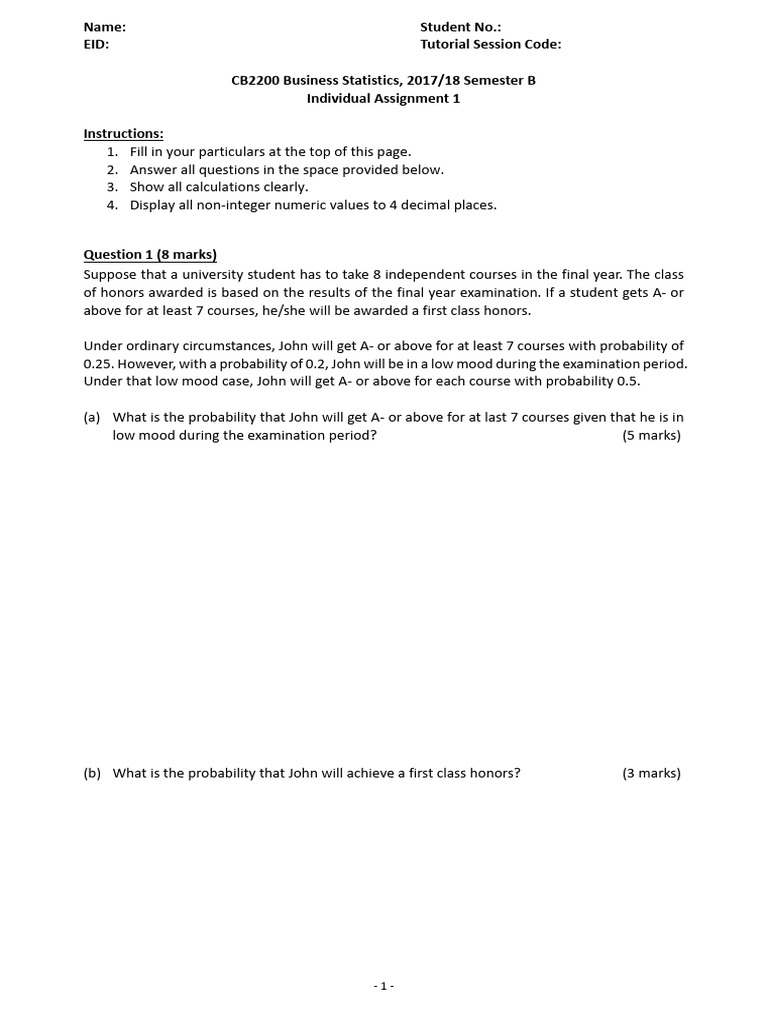 Assignment 1 Question | PDF | Sampling (Statistics) | Mode (Statistics)