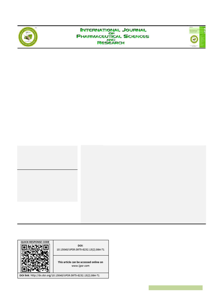 8) (2022) Anti-bacterial Efficacy of ZnO Using M. Paniculata L. Extract (Int J Pharm Sci & Res ...