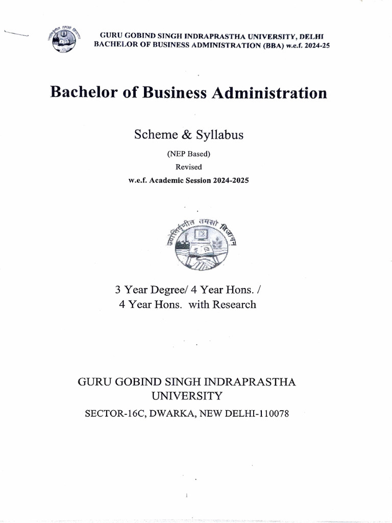 Bba First Semester Syllabus | PDF | Matrix (Mathematics) | Supply And ...