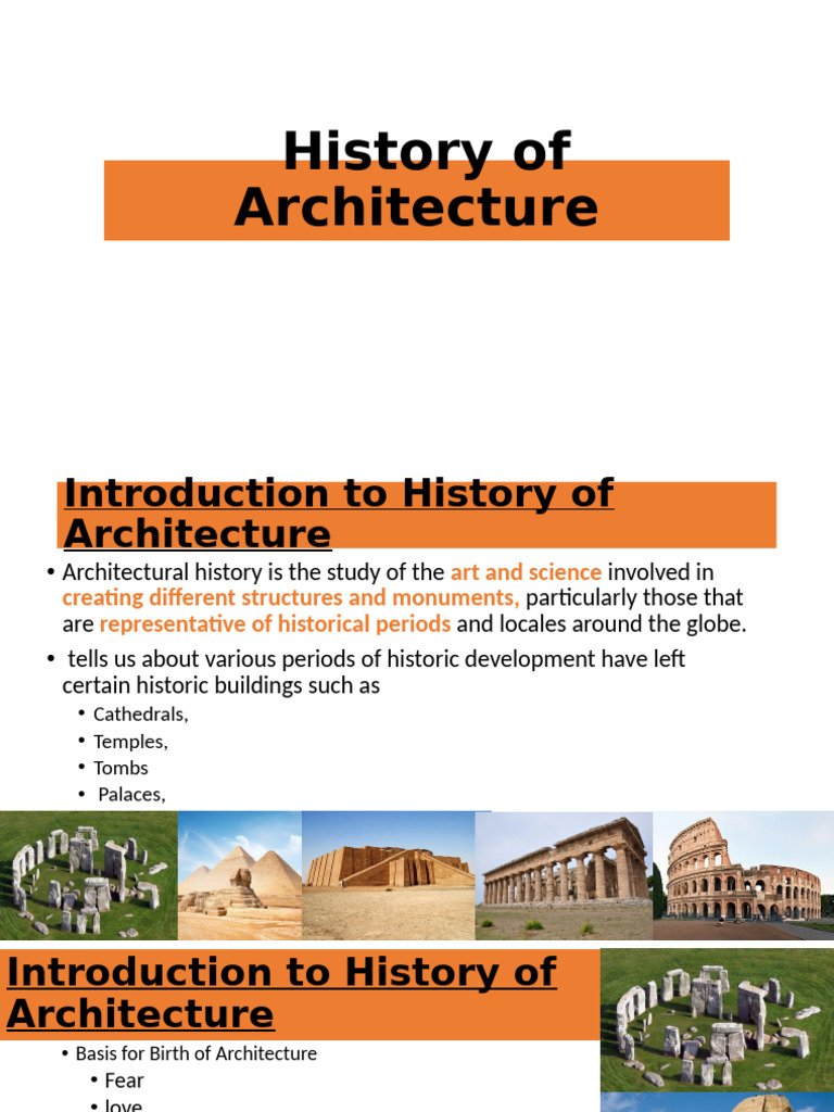 Introduction To History of Architecture | PDF | Egyptian Pyramids ...