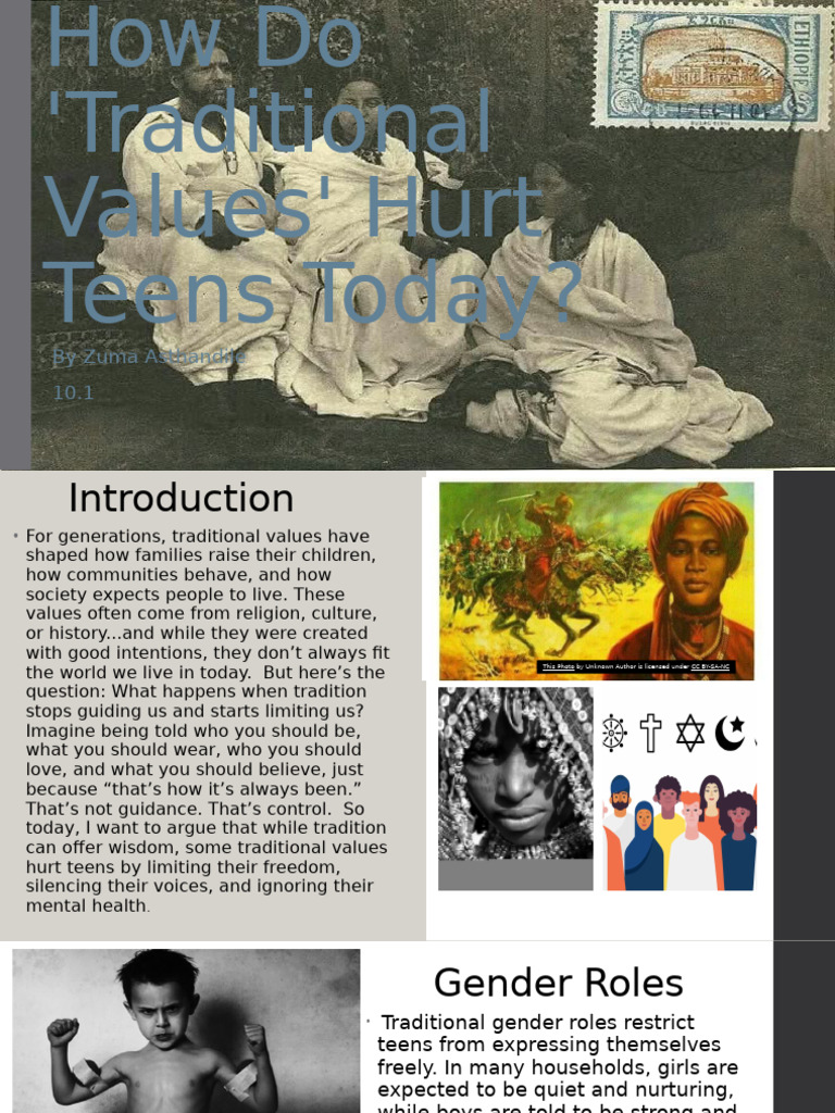 How Do 'Traditional Values' Hurt Teens Today | PDF | Adolescence ...