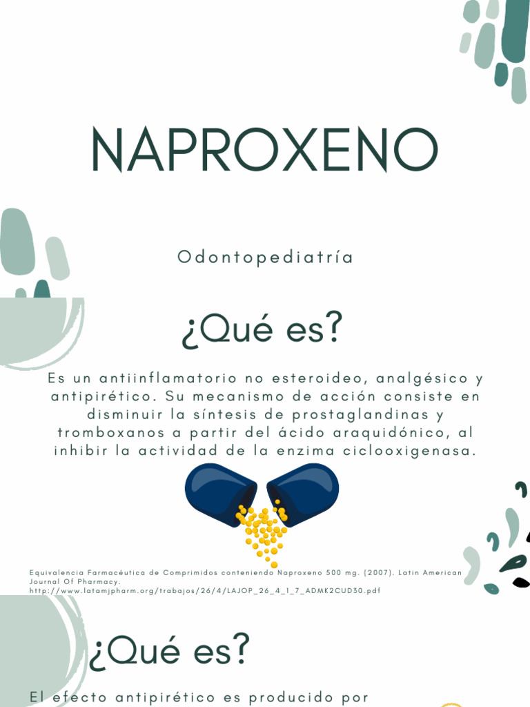Naproxen o | PDF | Drogas | Especialidades Medicas