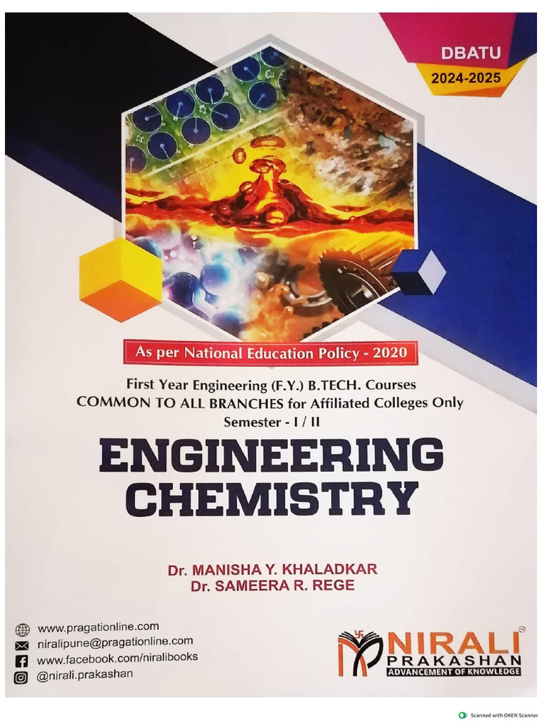 Engg. Chemistry - Nirali Prakashan (1) DBATU | PDF