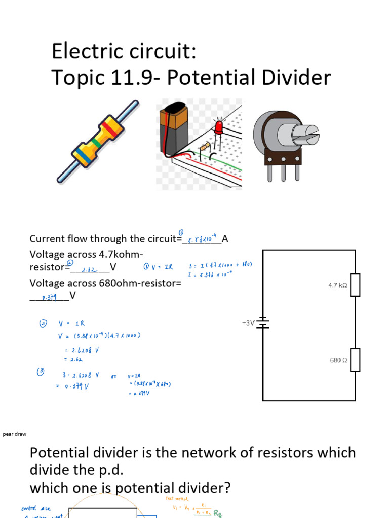 Potential Divider | PDF | Voltage | Electrical Components