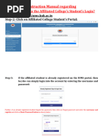 Accessing and Managing KU Student Portal | PDF