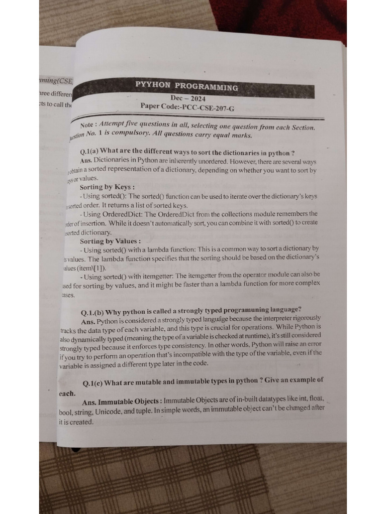 Python Dec 24 | PDF