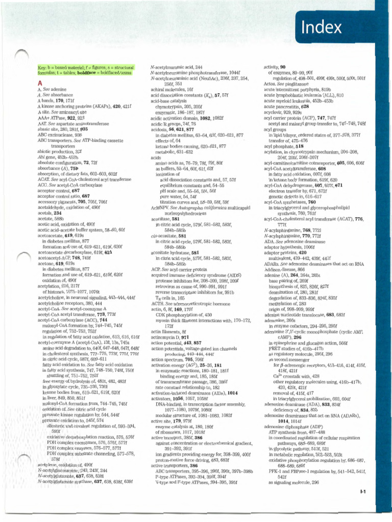 Principles of Biochemistry Lehninger Index | PDF | Adenosine ...
