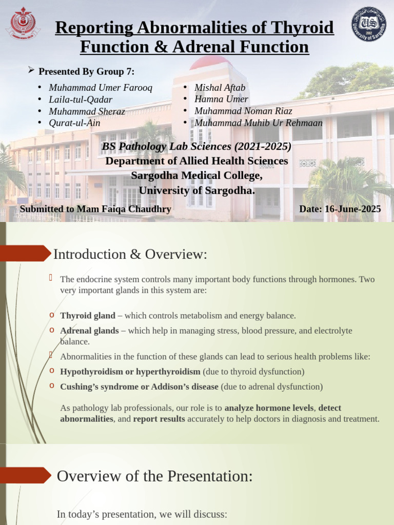 Thyroid and Adrenal Function Abnormalities | PDF | Adrenal Gland | Thyroid