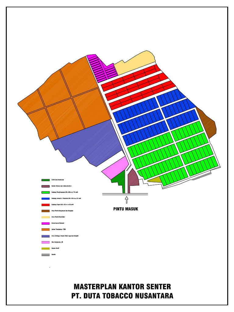 Rencana Masterplan Duta Tobacco Nusantara Fix | PDF