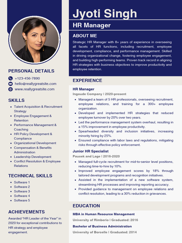 Experienced HR Manager Profile | PDF | Human Resource Management ...