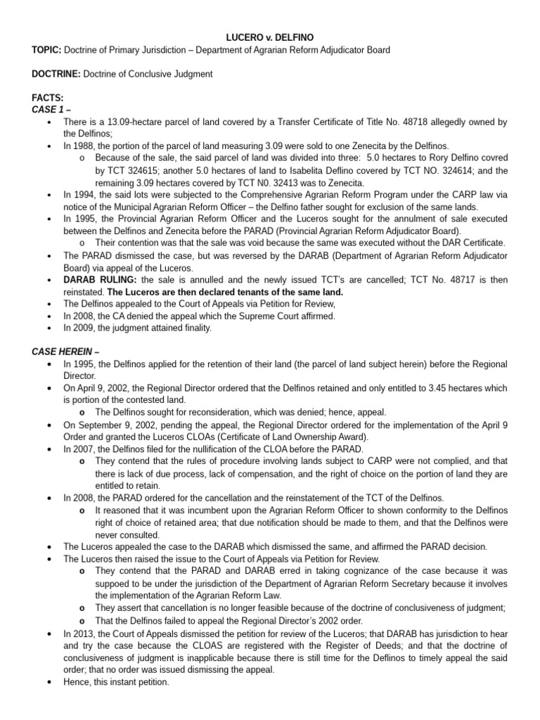 Lucero v. Delfino | PDF | Appeal | Jurisdiction