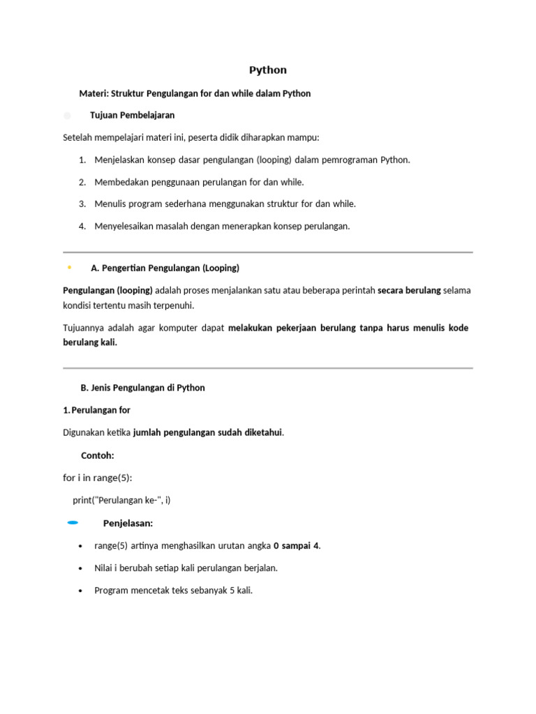 Python for Dan While | PDF