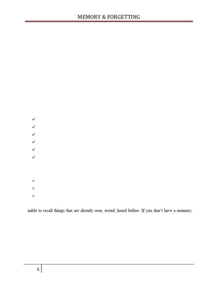 Chapter 4 Memmory and Forgetting | PDF | Memory | Recall (Memory)